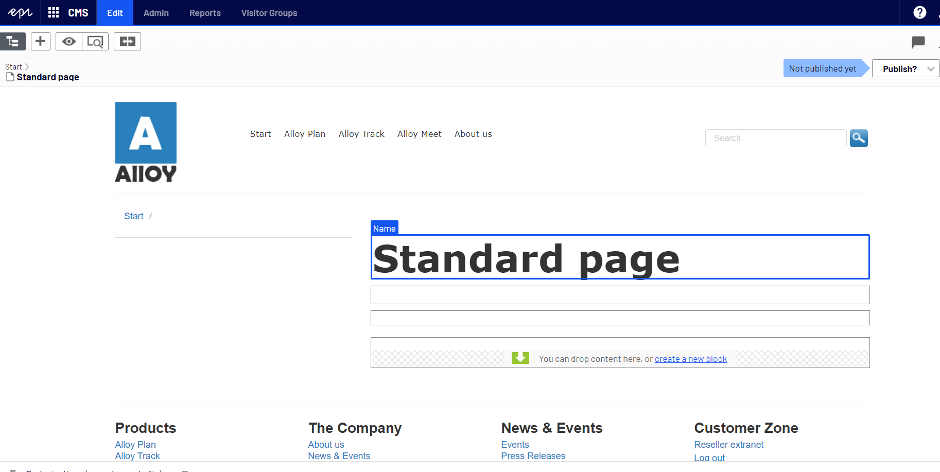 Building a Page Type in Optimizely ( Episerver )