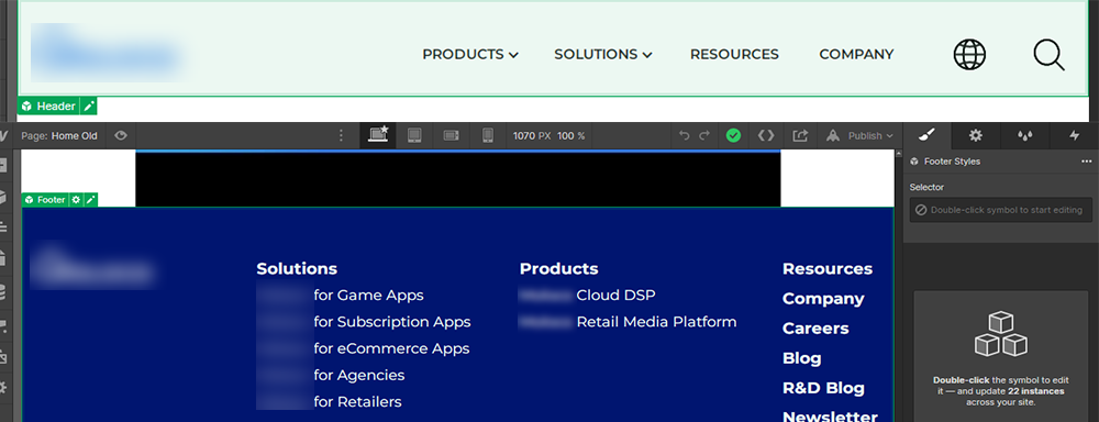 How Symbols work in Webflow