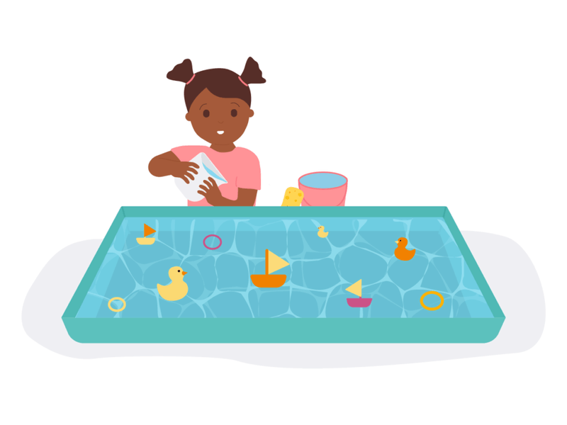 What's the best way to do water play in early childhood?