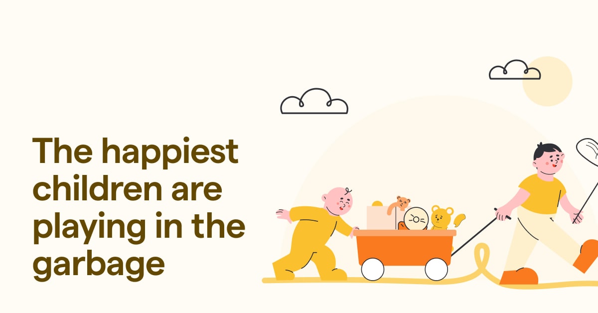 The happiest children are playing in the garbage | Famly