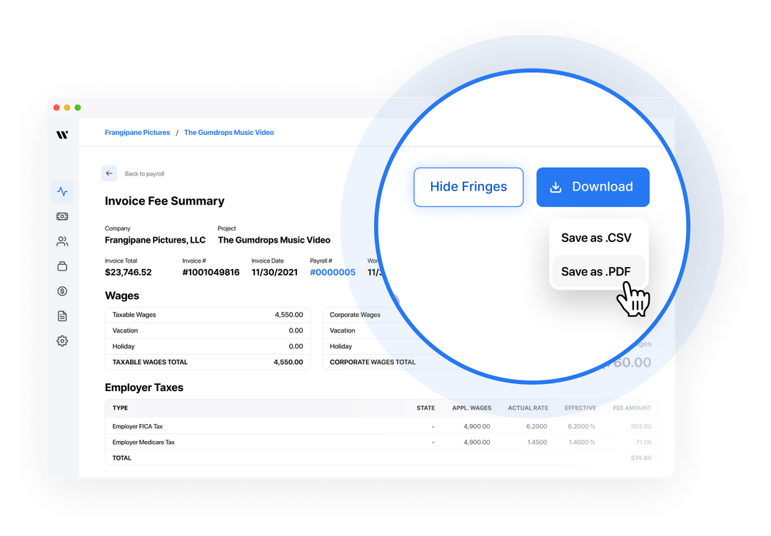 Modern Entertainment Payroll | Wrapbook