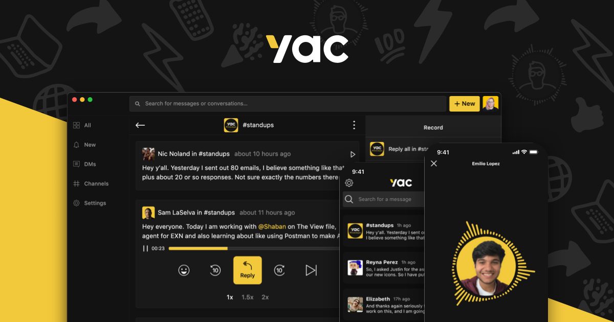 Yac | Eliminate meetings with voice messages