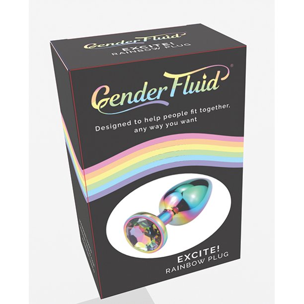 Gender Fluid Excite! Plug - Rainbow | O shop