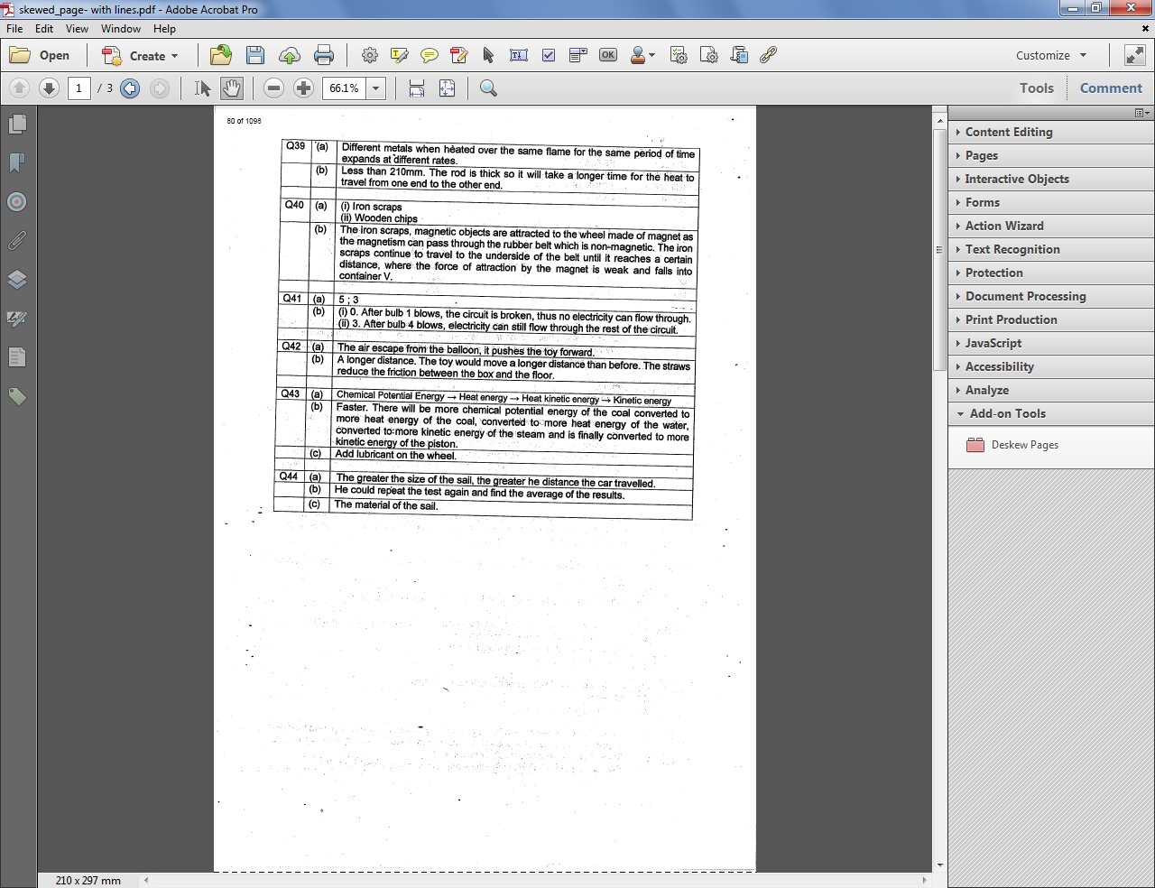 Acrobat -- Deskew PDF Pages | Try67 | Custom PDF tools