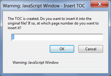 Acrobat — Create a Table of Contents (TOC) in a PDF file from bookmarks ...
