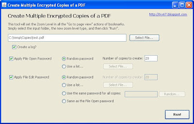 Create Encrypted Copies of a PDF File | Try67 | Custom PDF tools