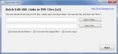 Batch Edit URL Links in PDF Files | Try67 | Custom PDF tools