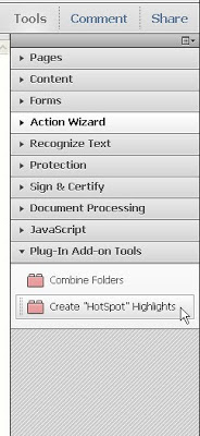 Acrobat -- Create "HotSpot" Highlights | Try67 | Custom PDF tools