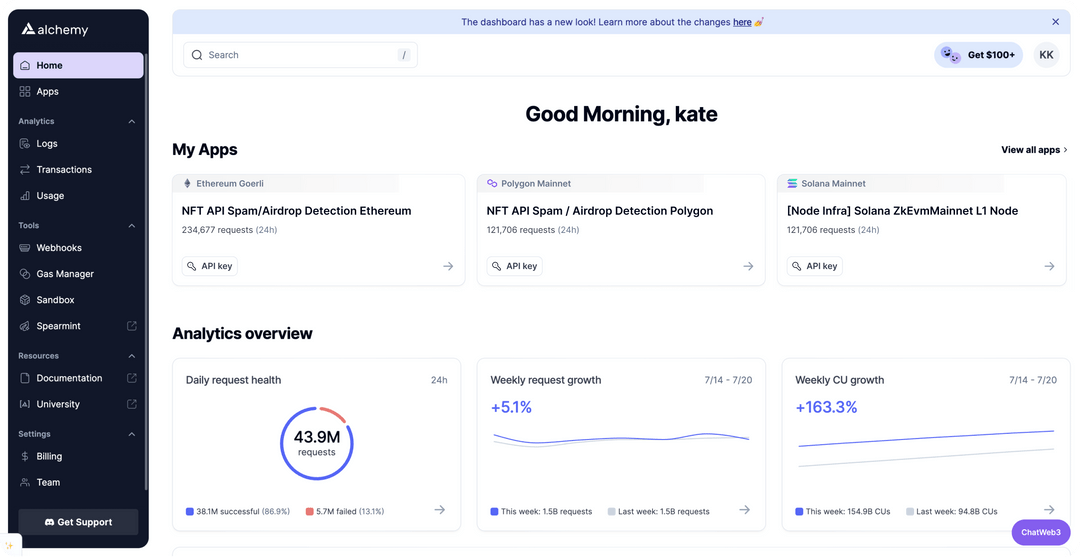 Alchemy - the web3 development platform