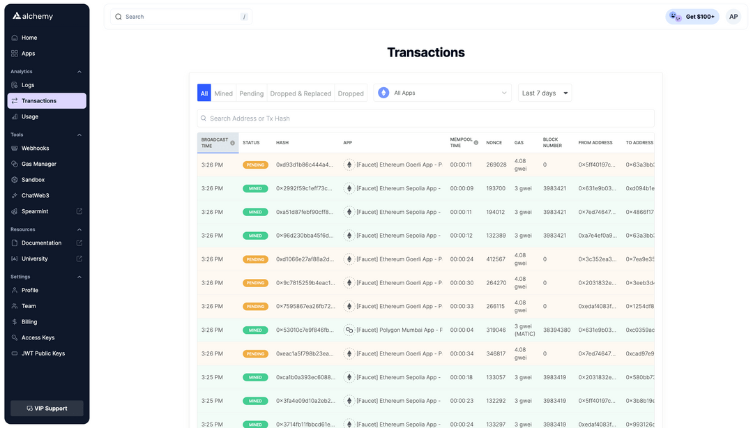 Alchemy - the web3 development platform