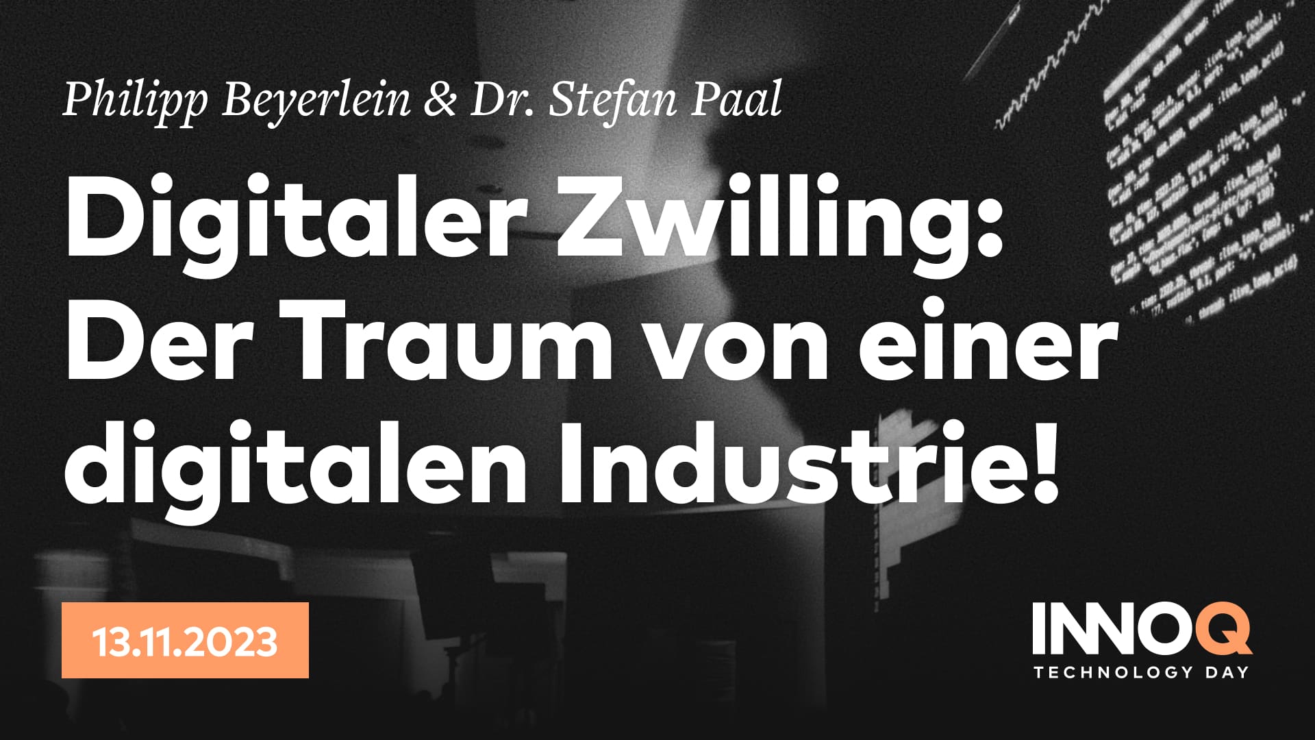 „Digitaler Zwilling: Der Traum von einer digitalen Industrie” mit Philipp Beyerlein – INNOQ ...
