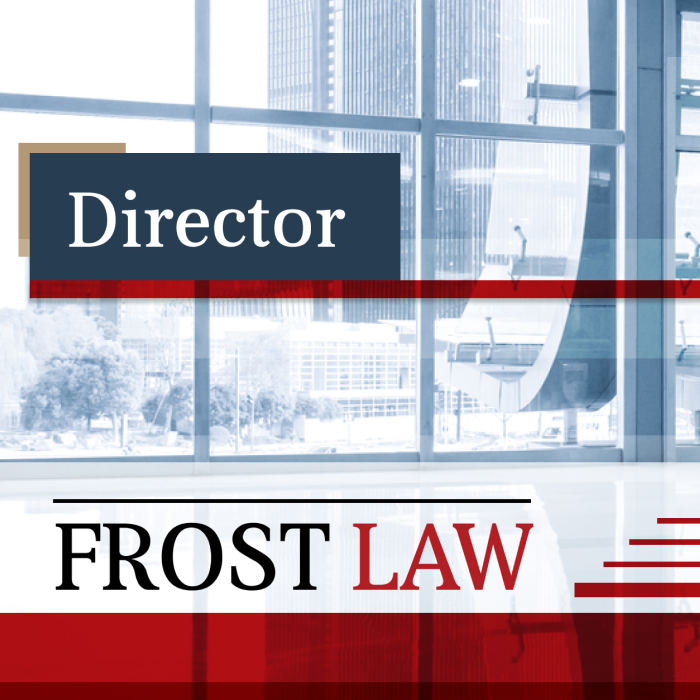 New Directors At Frost Law