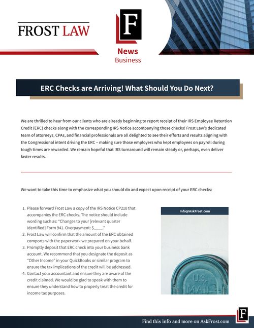 Employee Retention Credit (ERC) Resource Center | Tax Attorney ...