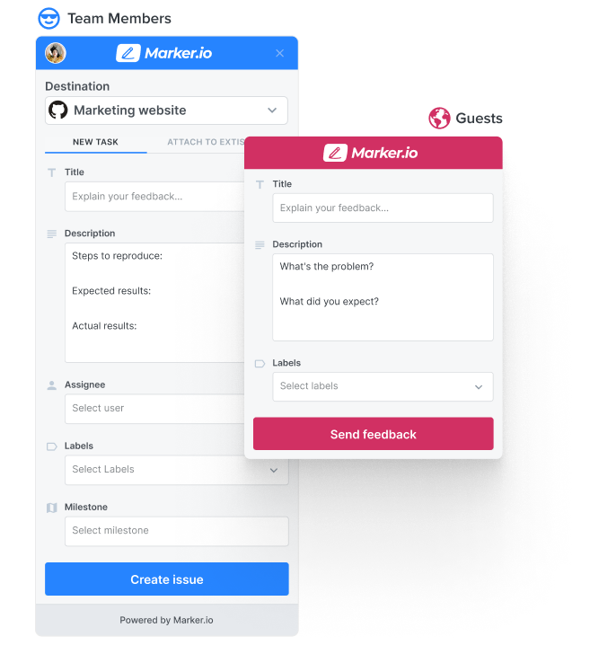 #1 Integration for GitHub Bug Tracking | Marker.io