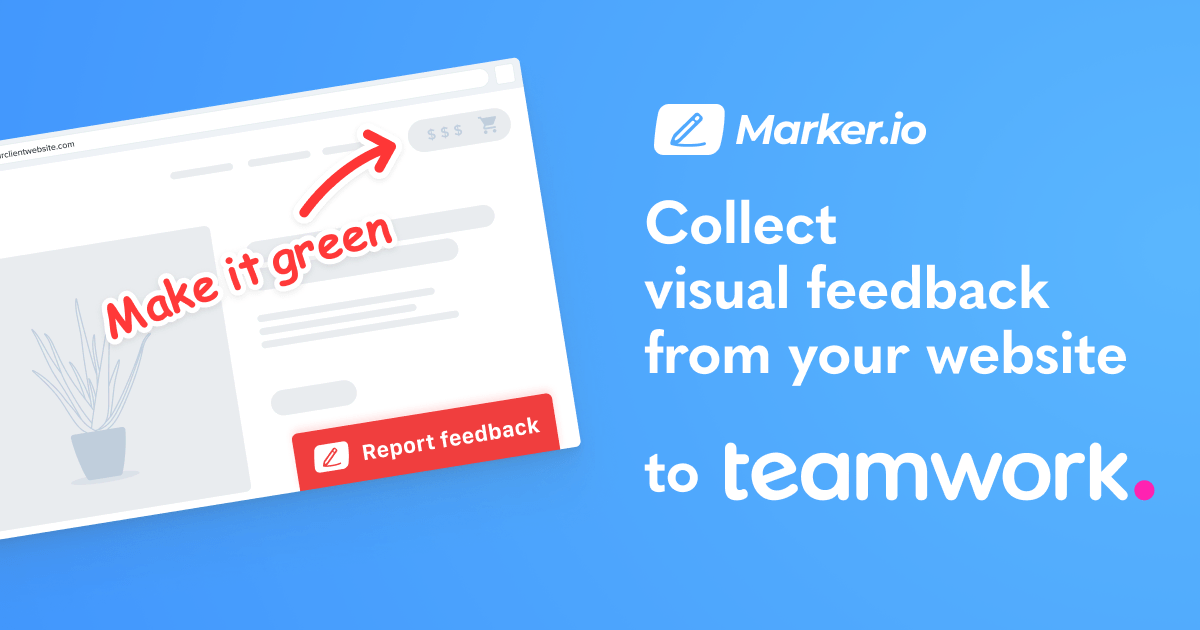 #1 Integration for Teamwork Bug Tracking | Marker.io