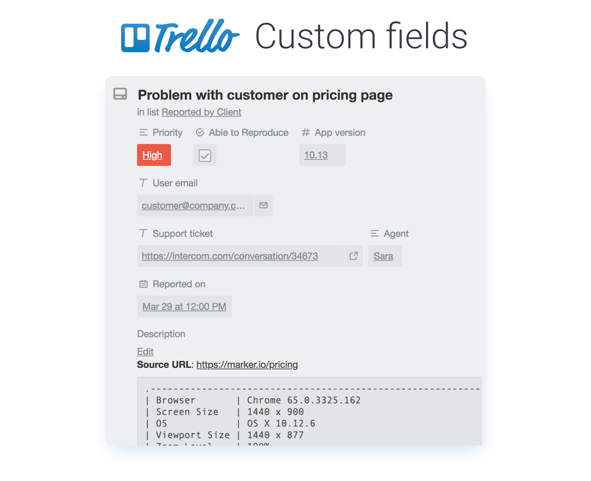 Marker.io Q1 2018 updates: Asana, Trello Custom Fields, templates & more…
