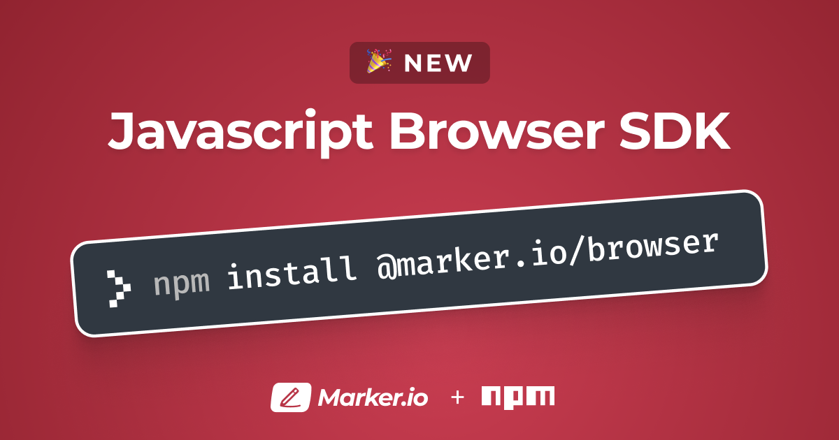 How to integrate Marker.io in your web app (New Browser SDK)