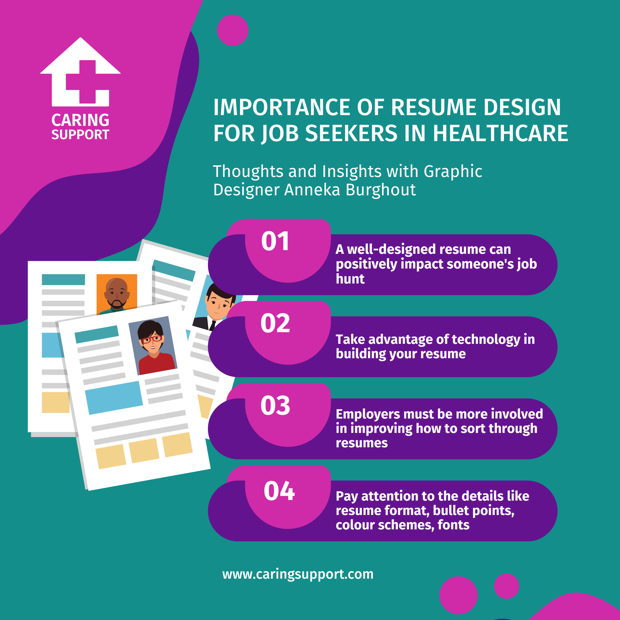 Importance of Resume Design for Job Seekers in Healthcare | Caring Support