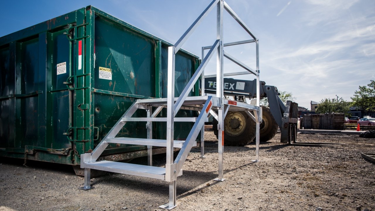 FORTRESS® OSHA Universal Aluminum Stair System | EZ-ACCESS