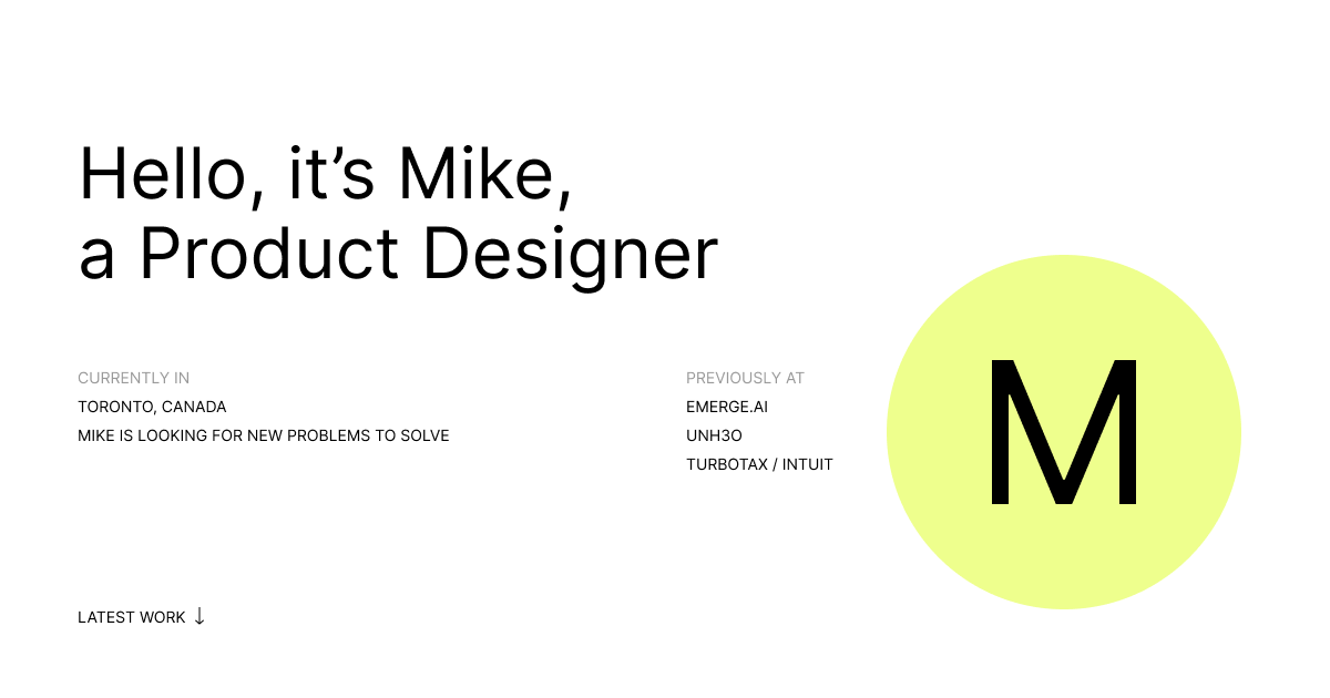 Mike Han | Product Designer