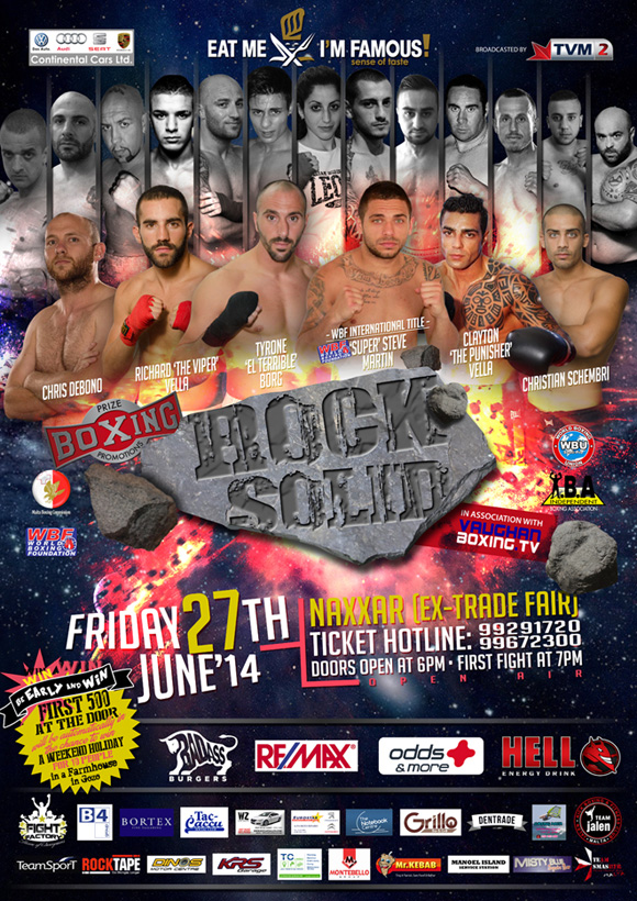 Prize Boxing Promotions presents Rock Solid Boxing on 27th June 2014