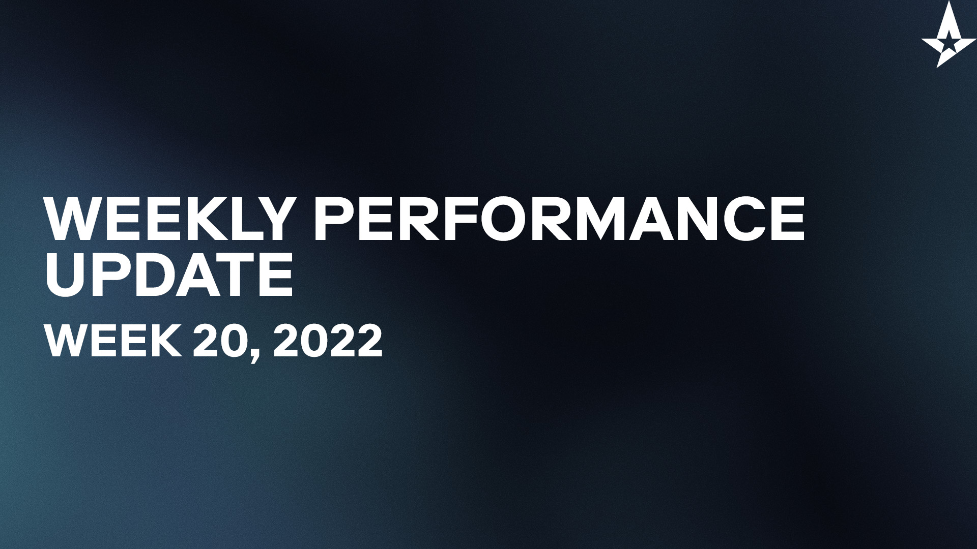 Weekly Performance Update