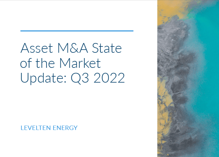 Asset M&A State of the Market Update: Q3 2022
