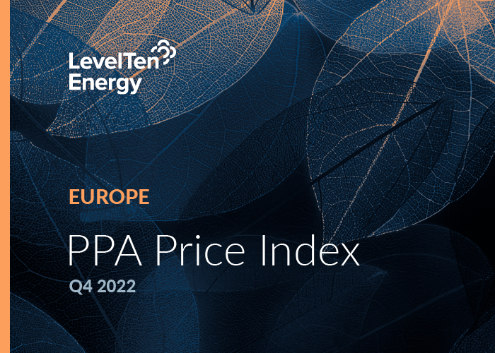 LevelTen's Q4 2022 European PPA Price Index Report Now Available for ...