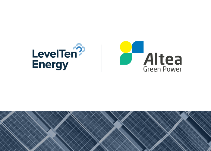 Altea Green Power Signed an Agreement with LevelTen Energy Provider of ...