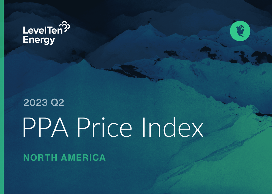 LevelTen's North America Q2 2023 PPA Price Index Report Now Available for Purchase