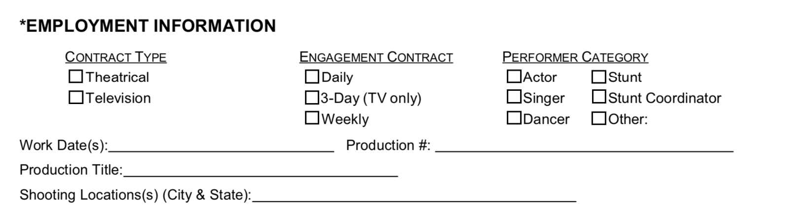 The Complete Guide to the SAG-AFTRA Taft Hartley Form | Wrapbook