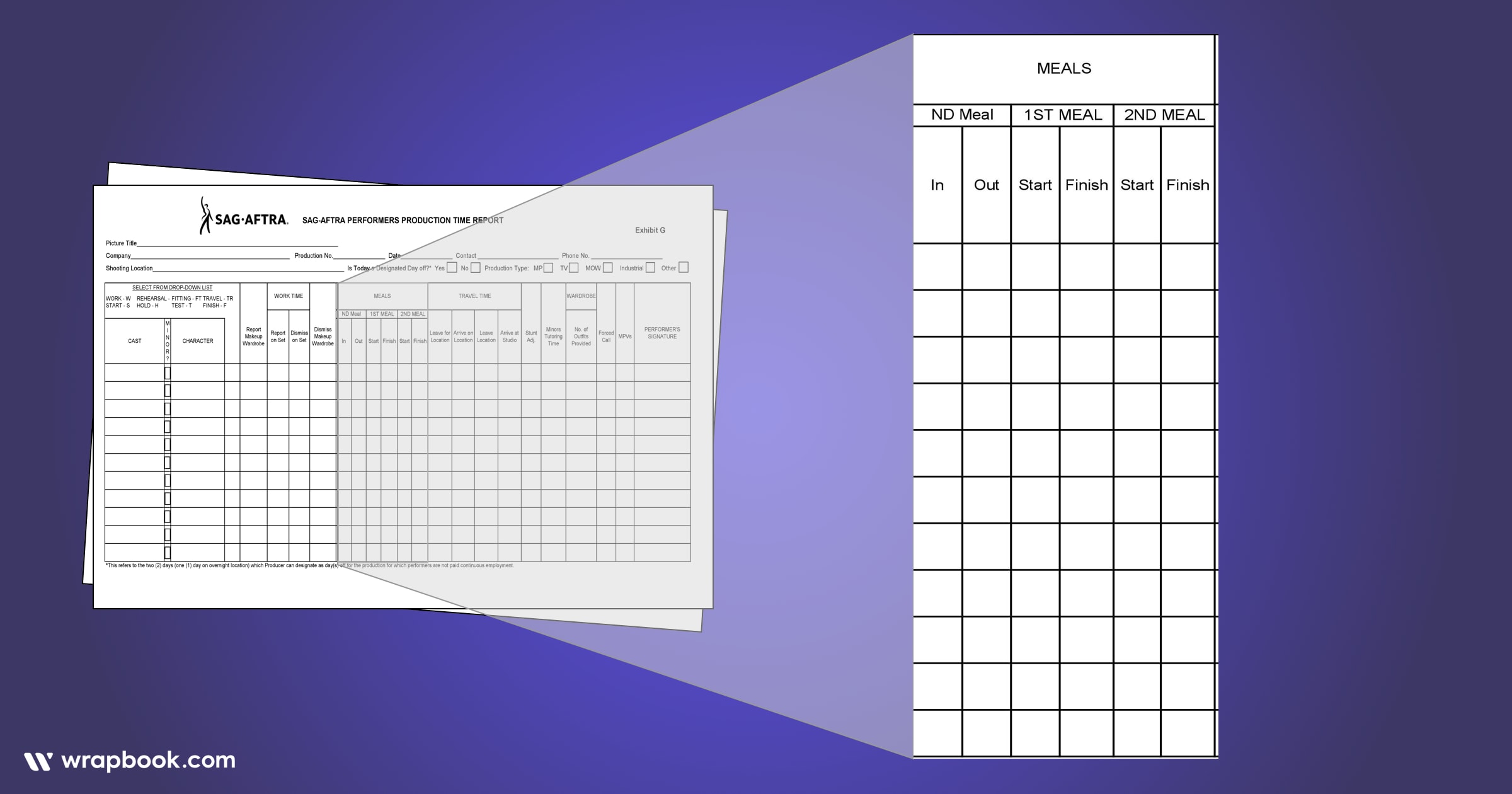 How To Fill Out the SAG Exhibit G Form | Wrapbook