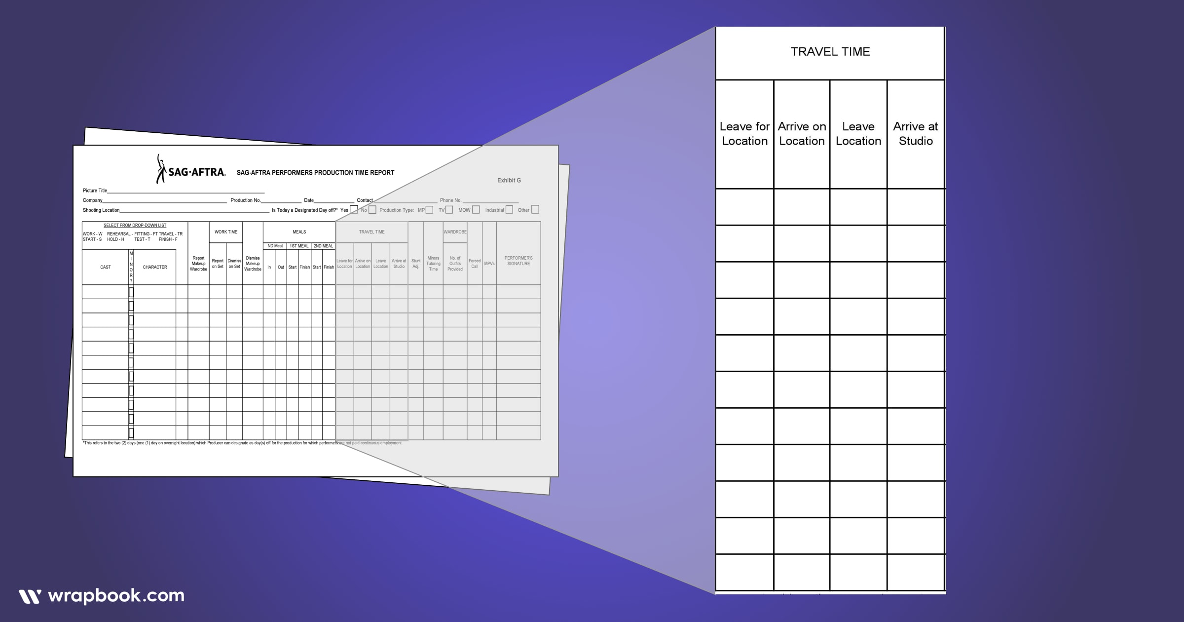 How To Fill Out the SAG Exhibit G Form | Wrapbook