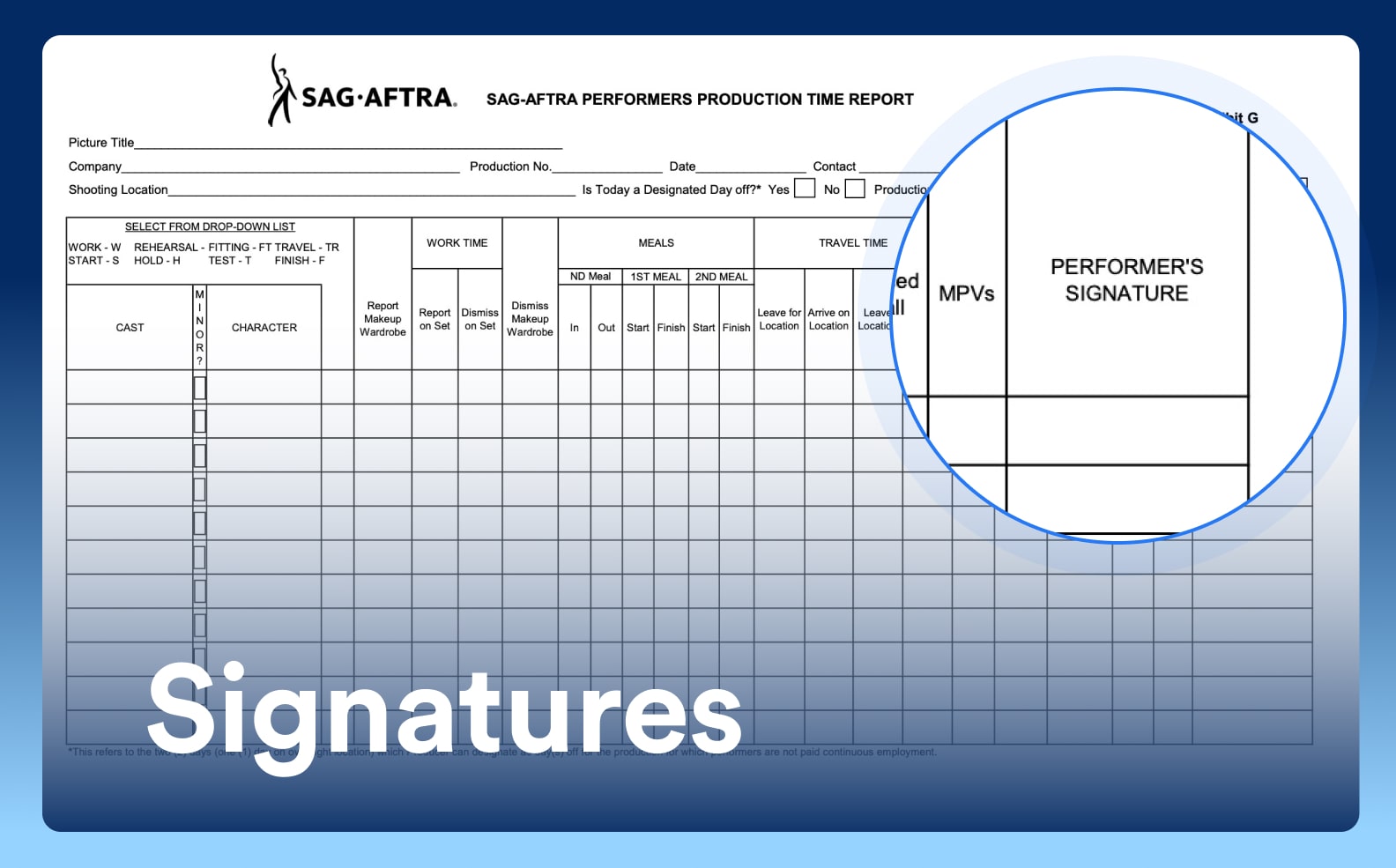 How To Fill Out the SAG Exhibit G Form | Wrapbook
