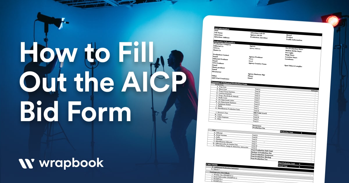 How to Fill Out the AICP Bid Form | Wrapbook