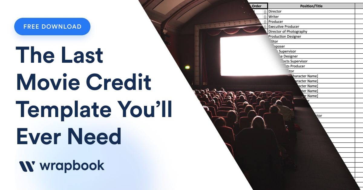 Download the Movie Credits Template | Wrapbook