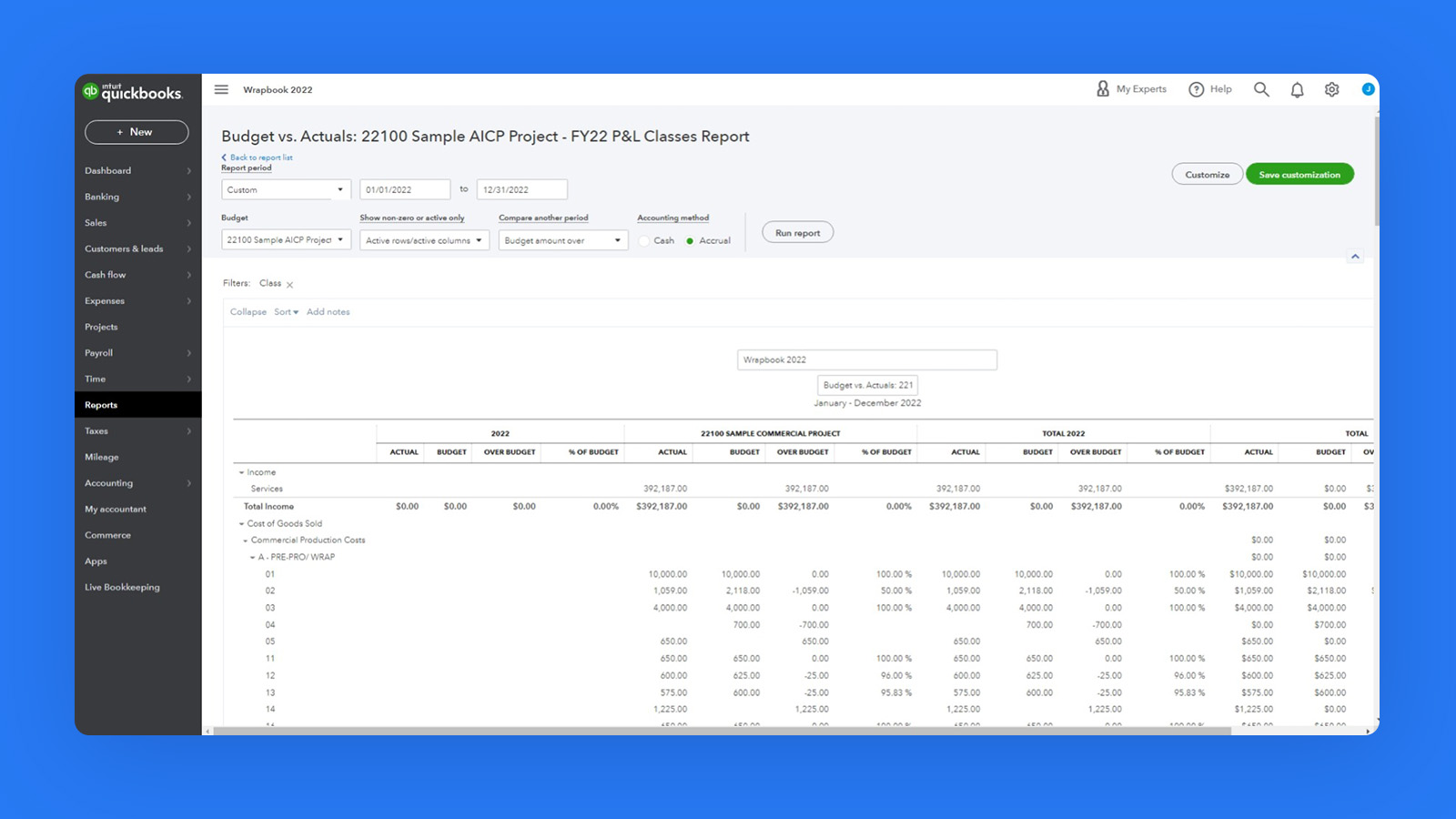 How to Use Quickbooks for Production Accounting | Wrapbook