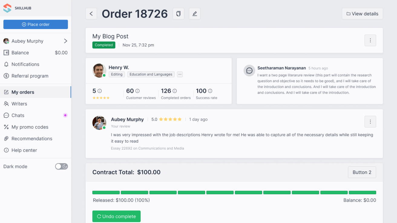 Easy Ordering Process | Get Quality Content Fast | Skillhub
