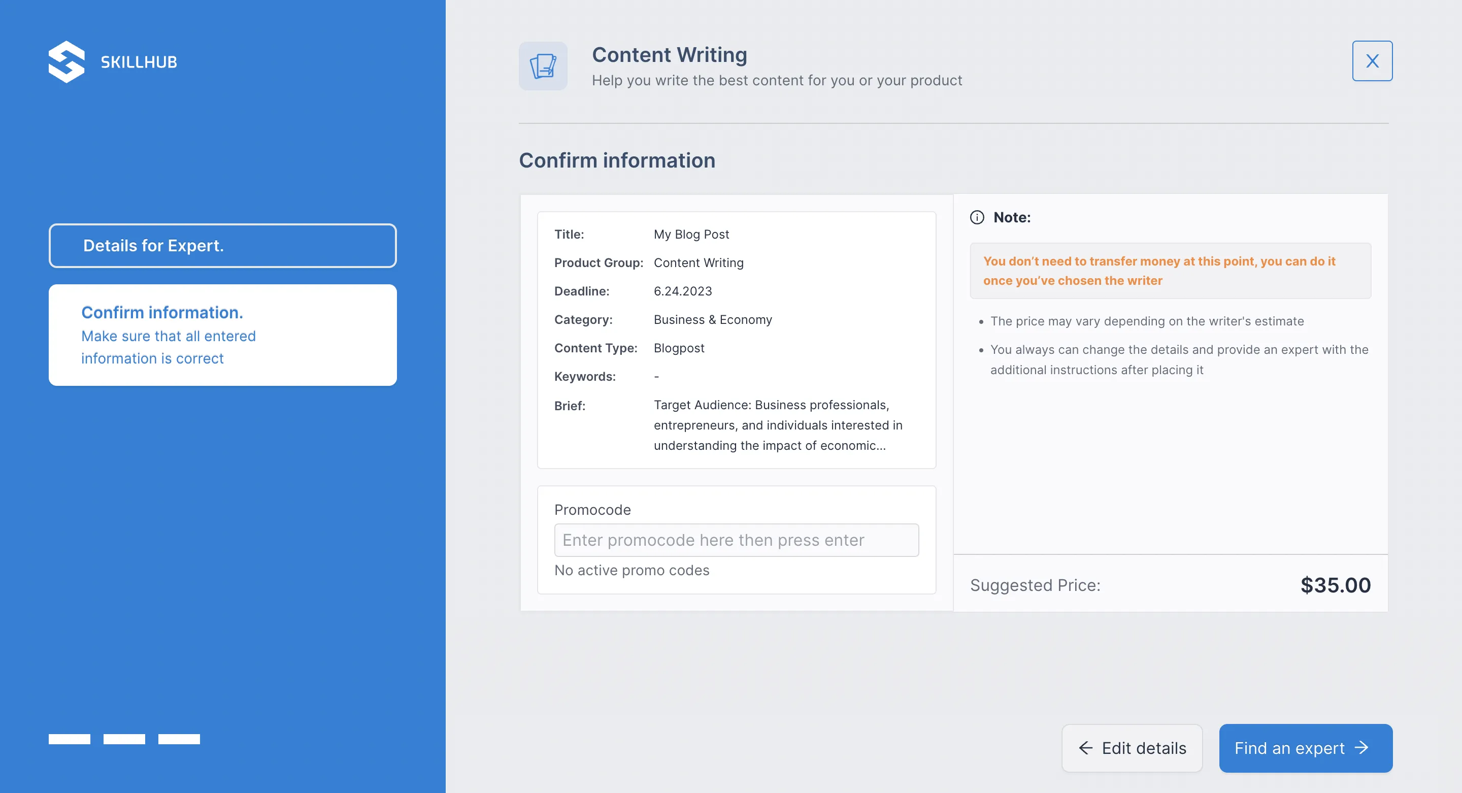 Easy Ordering Process | Get Quality Content Fast | Skillhub