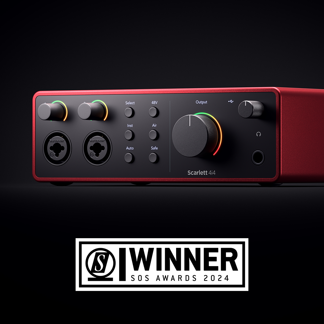 RD news | Scarlett 4th Gen Best Audio Interface in SOS 2024 awards