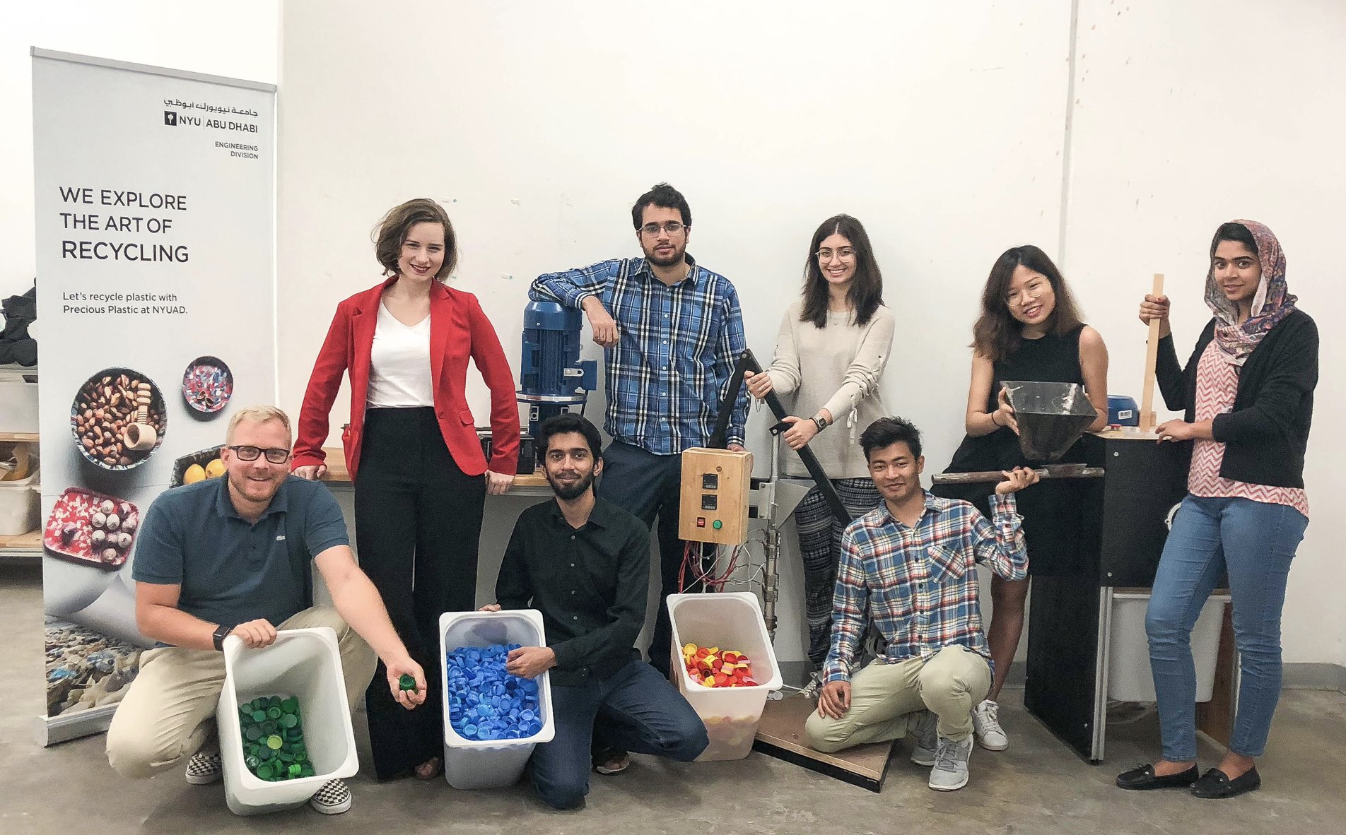 NYUAD’s Plastic Recycling Research Lab