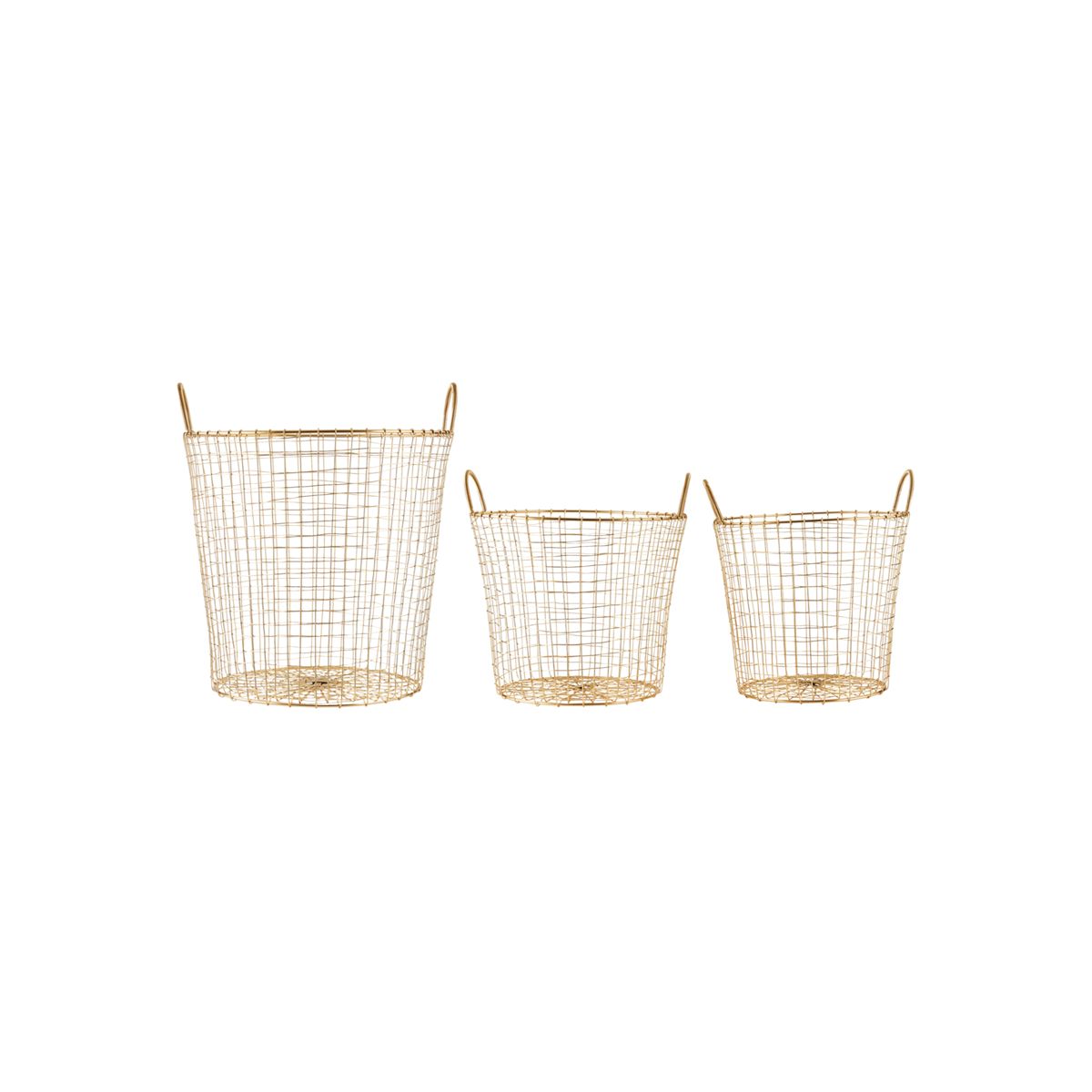 L:, h: 52 cm, dia: 46 cm Organise your home with baskets in metal. This ...