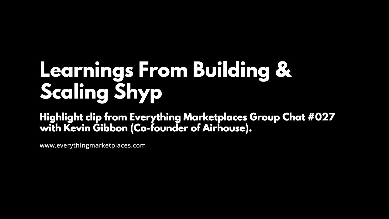 Learnings From Building & Scaling Shyp