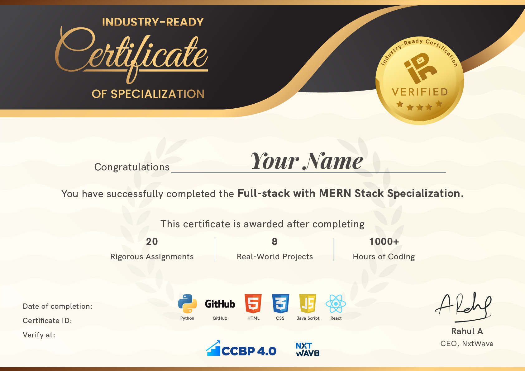 Assured Tech Job of ₹4.5-₹9LPA* | CCBP 4.0 Intensive | NxtWave