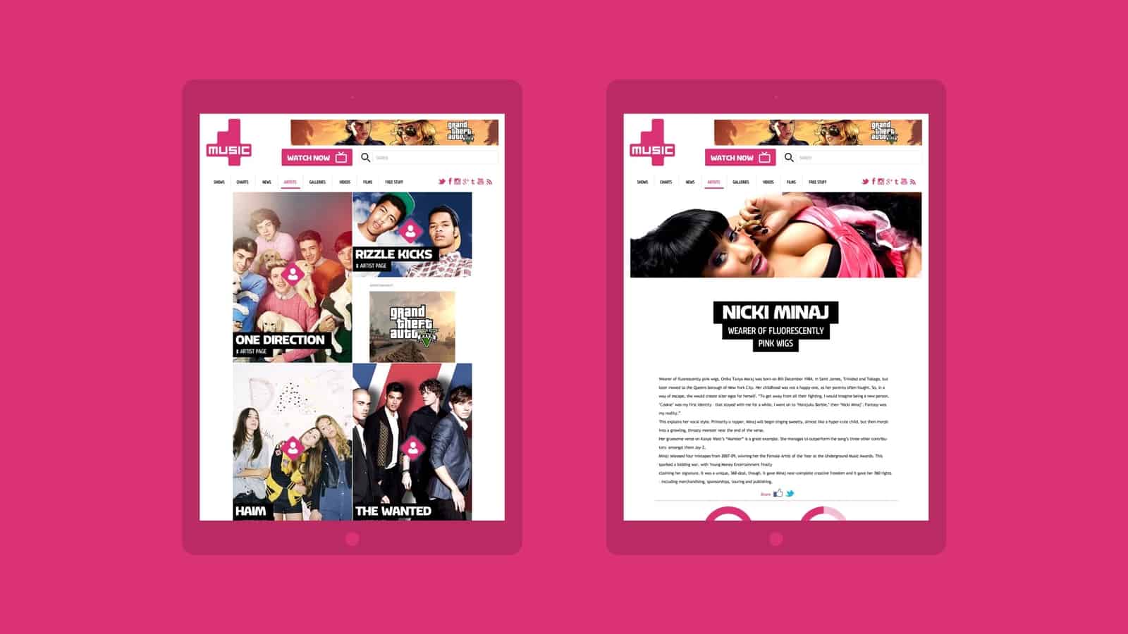 4Music - Website - Digital Agency London