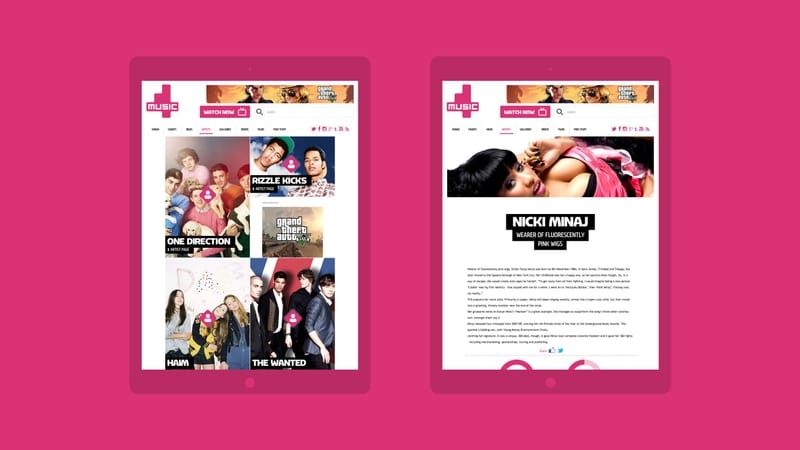 4Music - Website - Digital Agency London