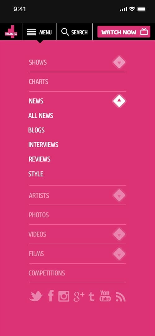 4Music - Website - Digital Agency London