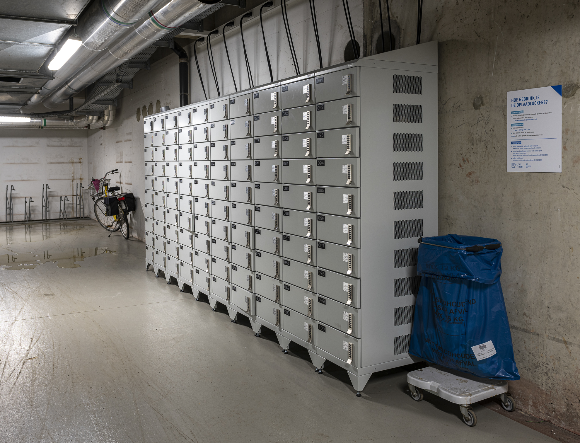 Referentie UZ Gent - fietsbatterijlockers - Cube Lockers