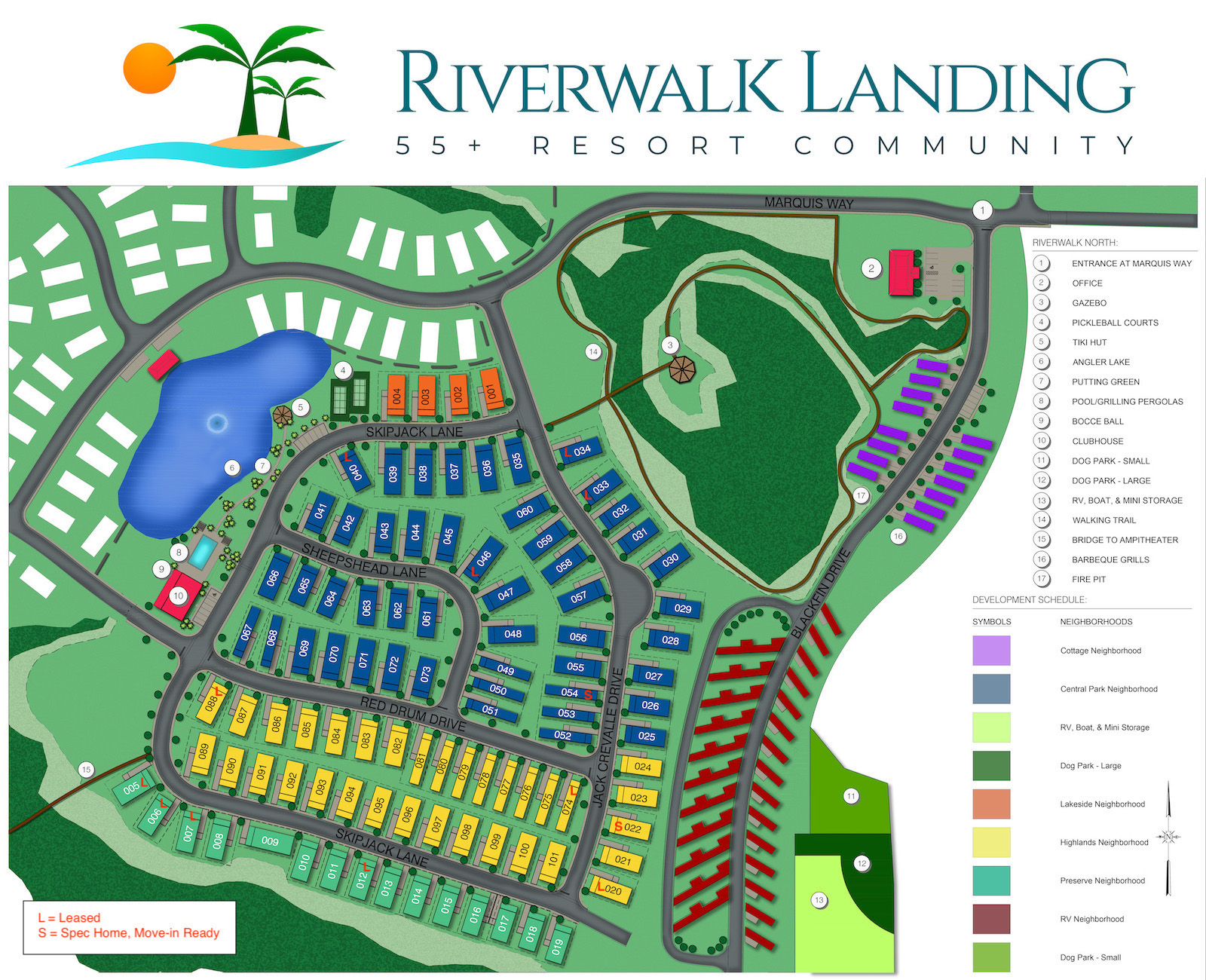 About Riverwalk Landing – 55+ Resort Community