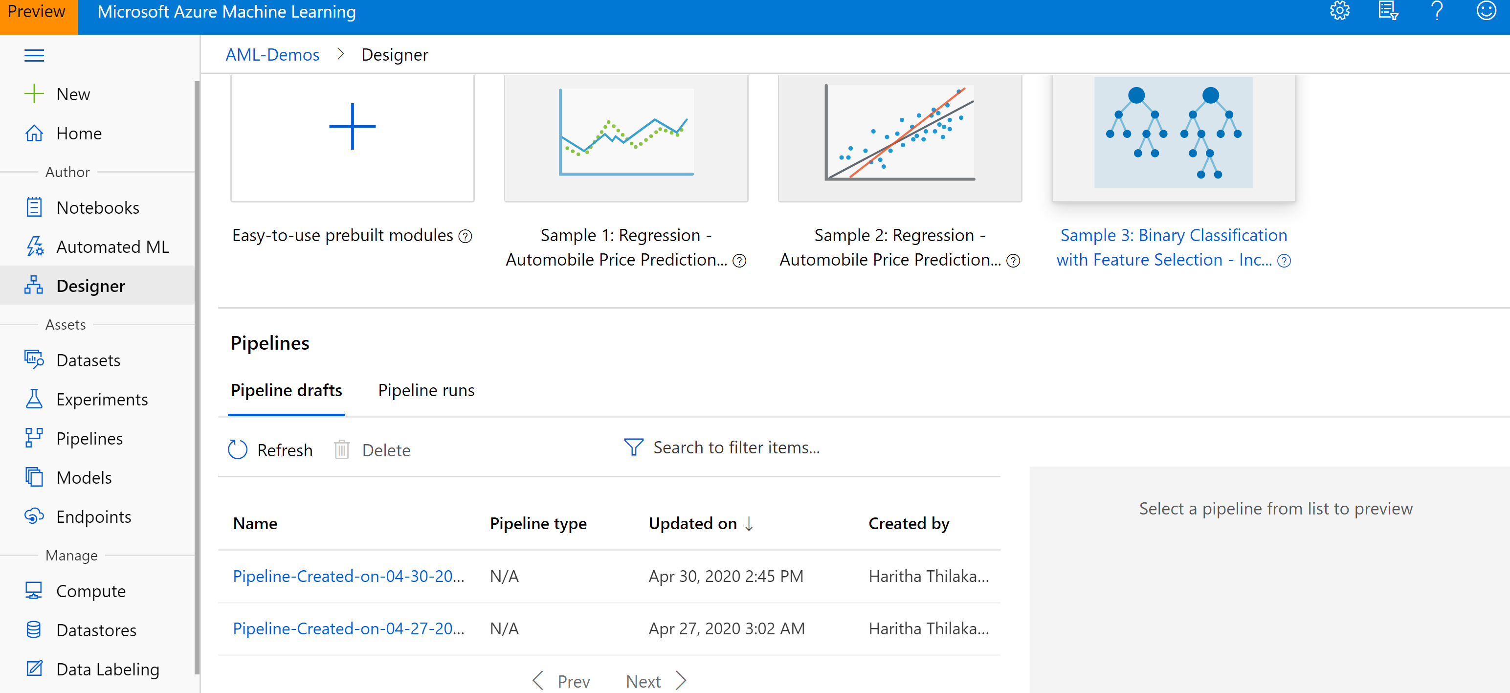 Building Machine Learning Pipelines without Coding